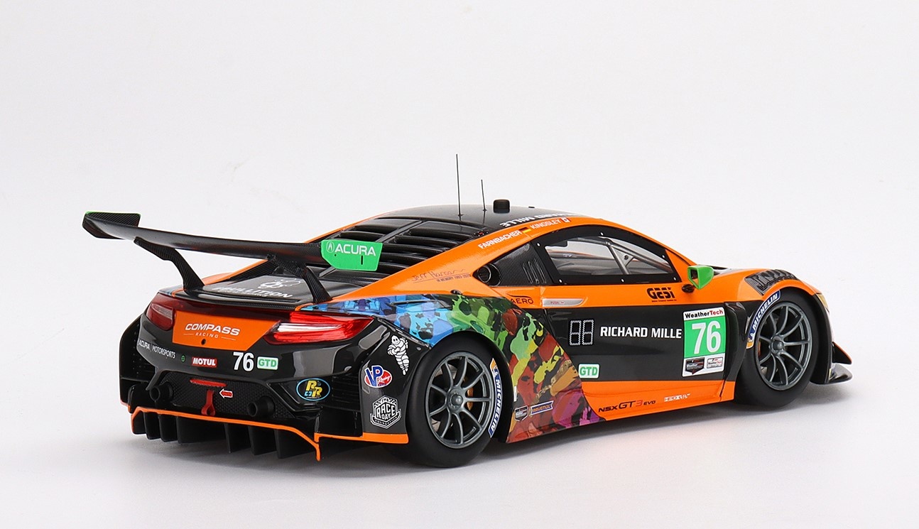 2021 Acura NSX GT3 EVO #76 Compass Racing IMSA in 1:18 scale by Topspeed