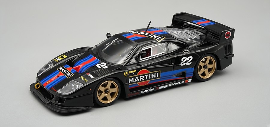 Ferrari F40 LM 1996 Black Martini Version with Gold Wheels in 1:43 ...