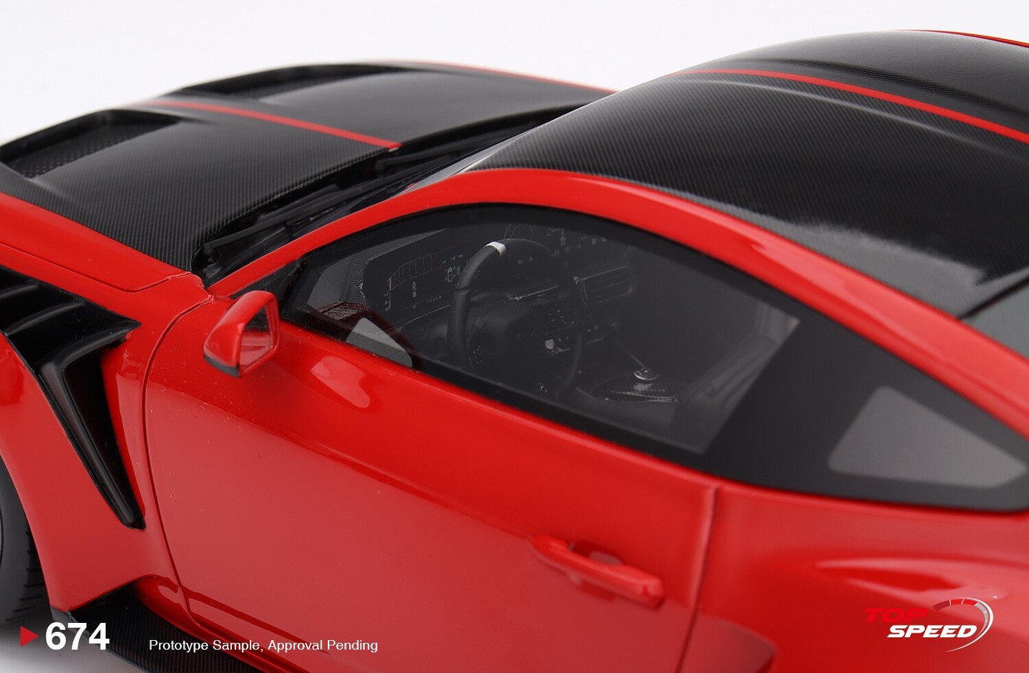 Ford Mustang GTD Race Red in 1:18 scale by Topspeed