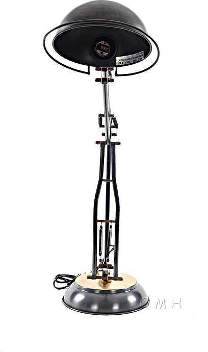 Brass Table Spring Lamp On Round Base by Old Modern Handicrafts by Old ...