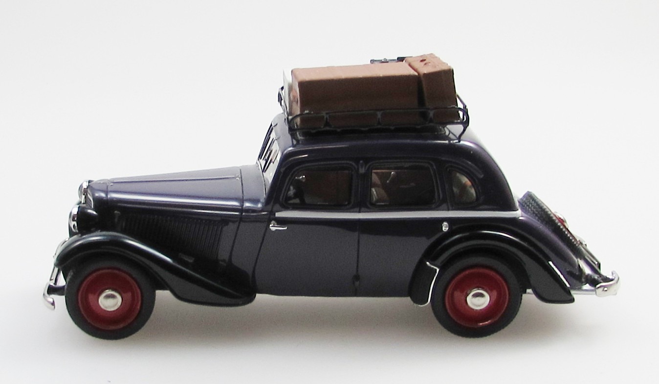1937-39 Adler Trumpf Junior 4-door sedan Vienna taxi w/ Luggage purple ...