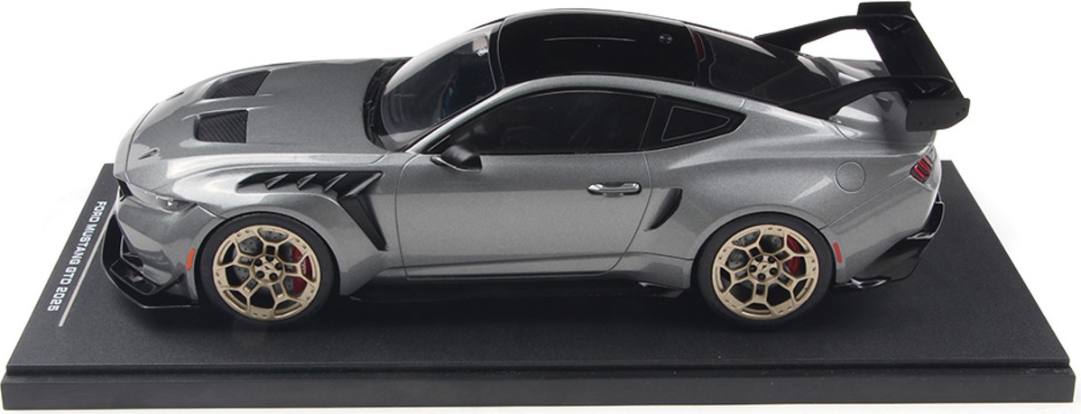 2025 Ford Mustang GTD Metallic Grey in 1:18 scale by IXO