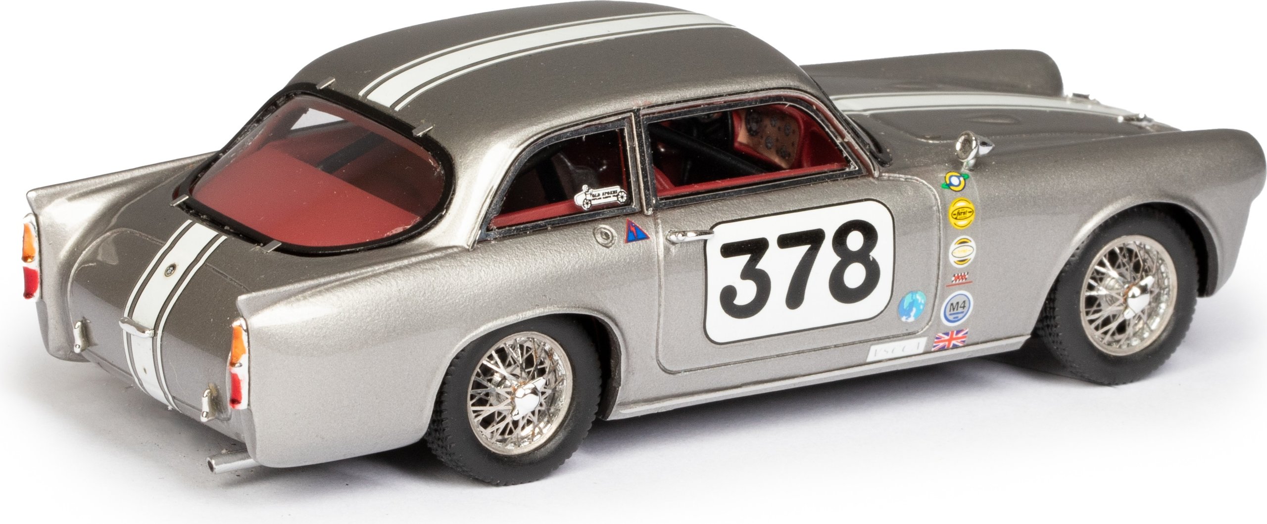 1958 Peerless GT coupe - silver race version in 1:43 scale by Esval Models