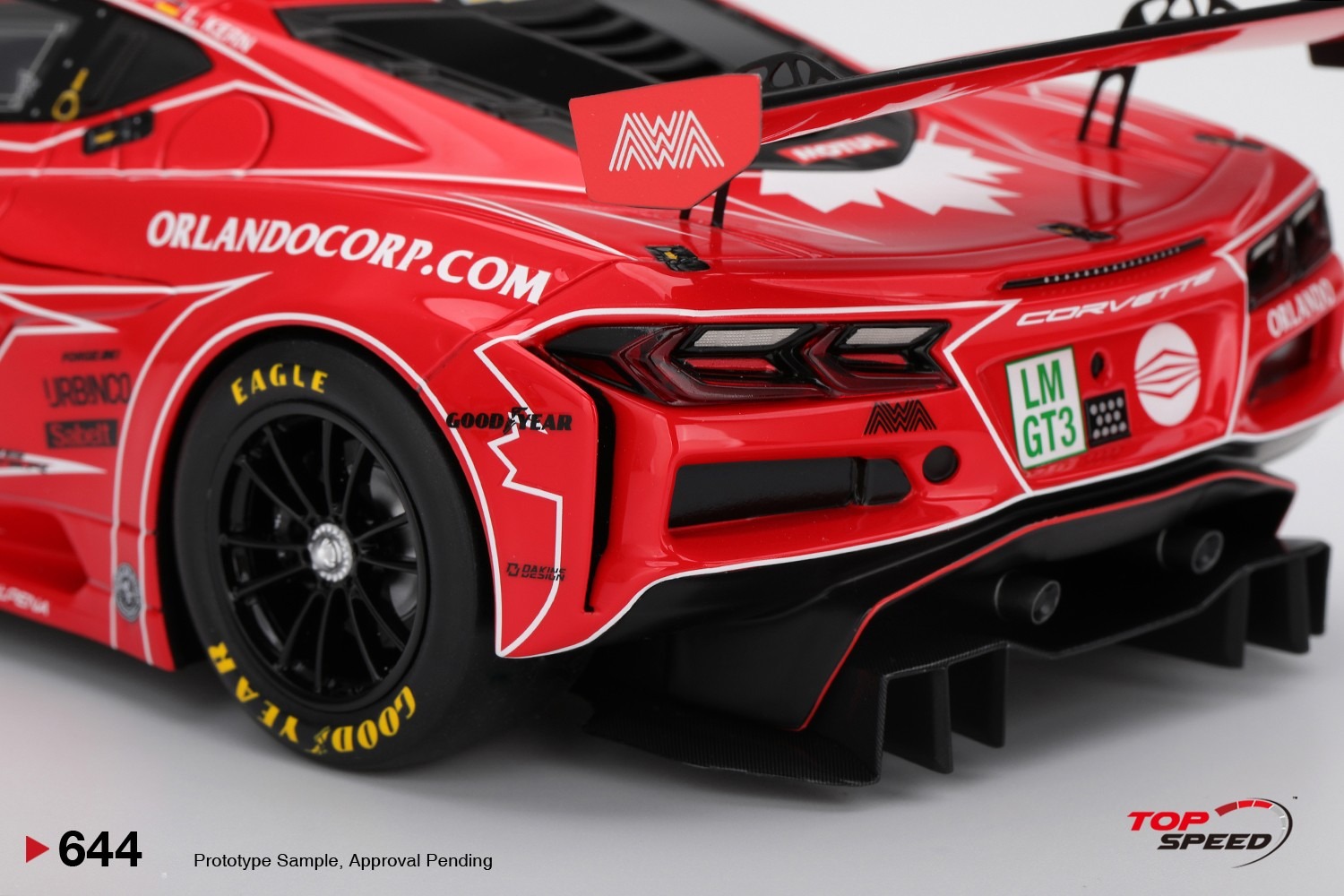 Chevrolet Corvette Z06 GT3.R #13 AWA RACING 2025 LE MANS 24 Hrs in 1:18 ...