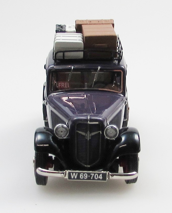 1937-39 Adler Trumpf Junior 4-door sedan Vienna taxi w/ Luggage purple ...