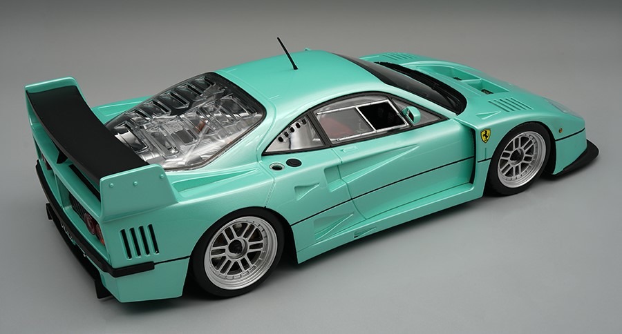 Ferrari F40 LM 1996 Press Version Light Metallic Blue in 1:18 scale by ...