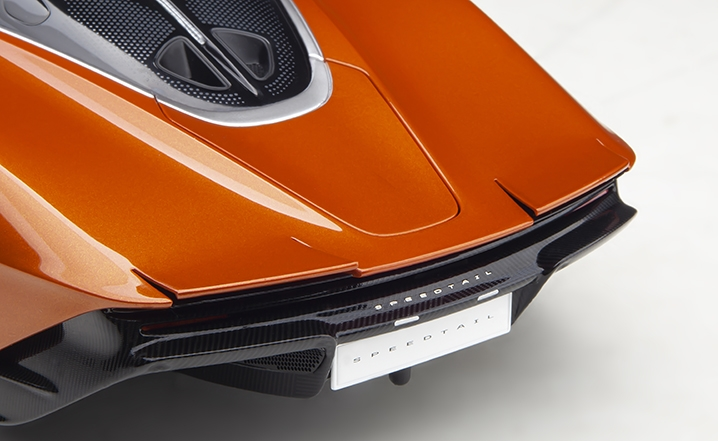 McLaren Speedtail Volcano Orange in 1:18 scale by AUTOart