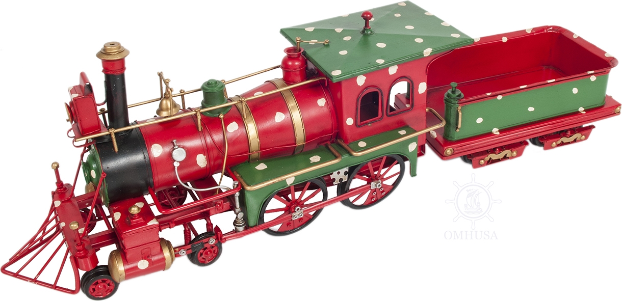 Christmas Train Model Handmade Tin Metal Handmade by Old Modern ...