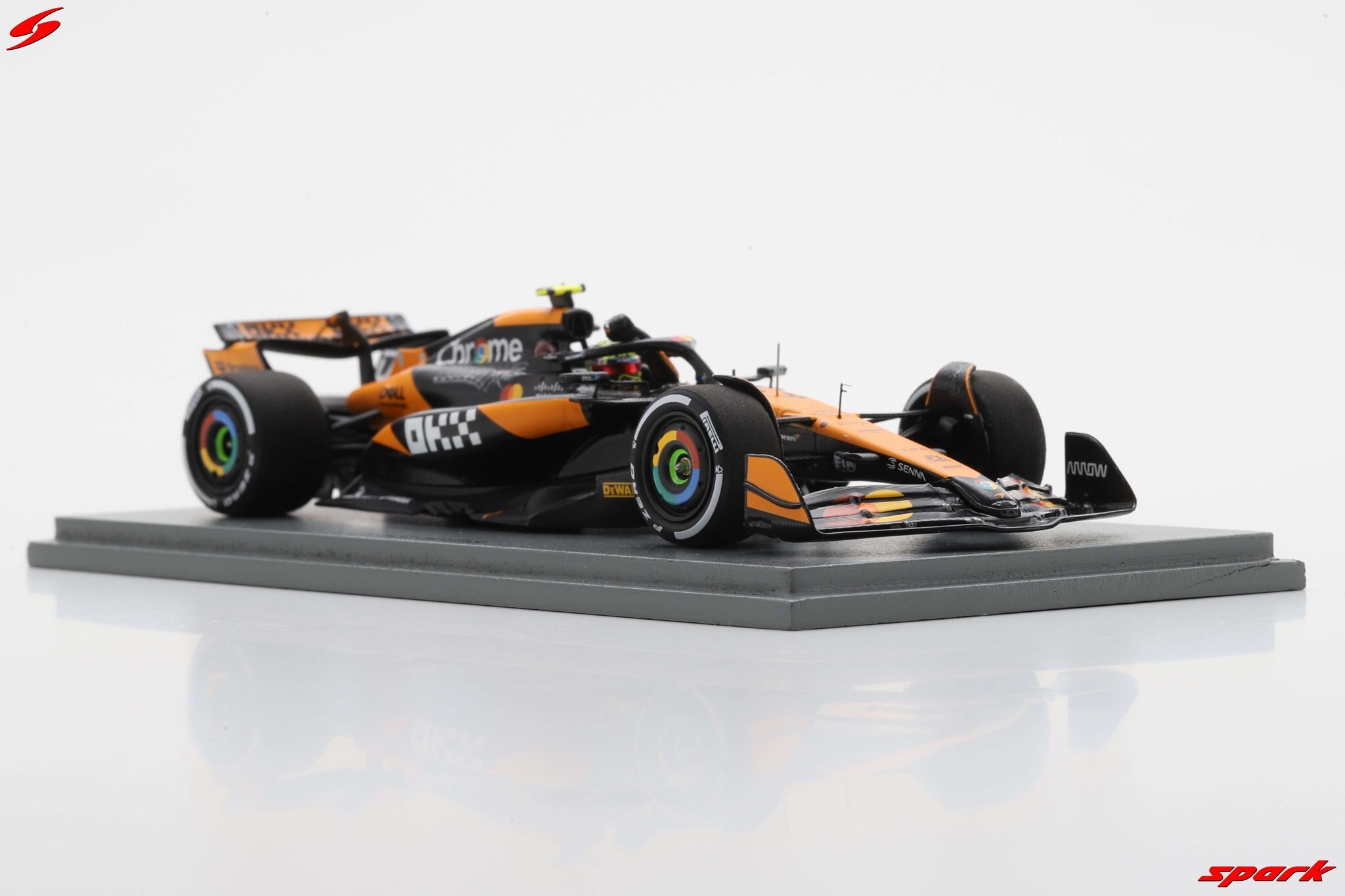 McLaren MCL38 McLaren No.4 Winner Abu Dhabi GP 2024 Lando Norris in 1: ...