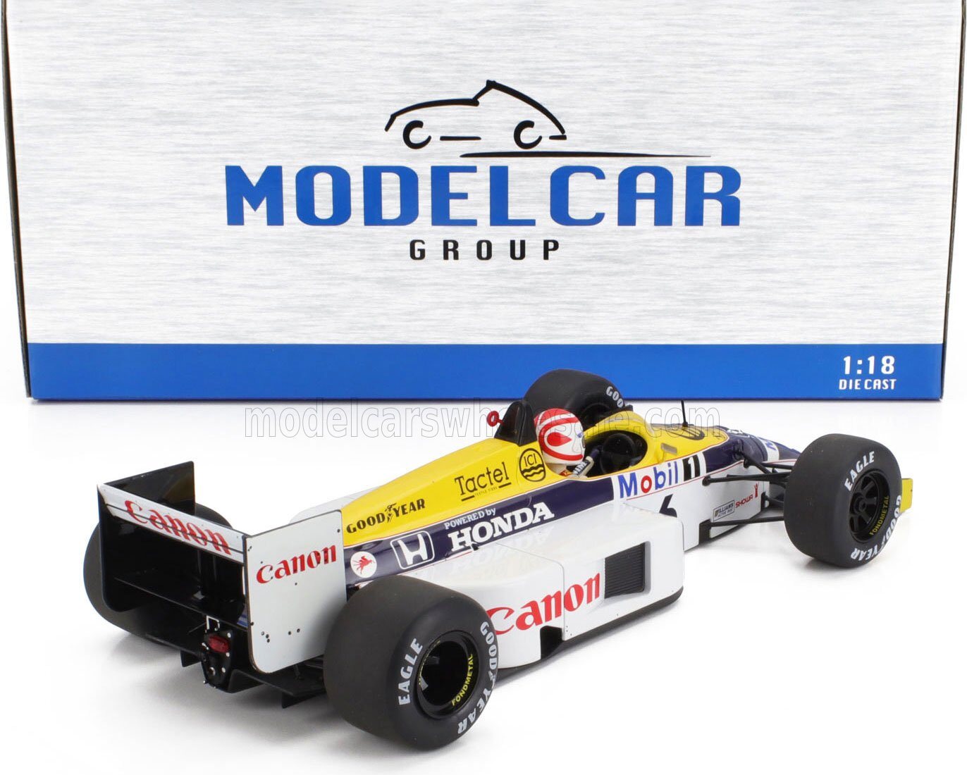 Williams F1 FW11 Honda #6 Winner Brazilian GP 1986 in 1:18 scale by MCG
