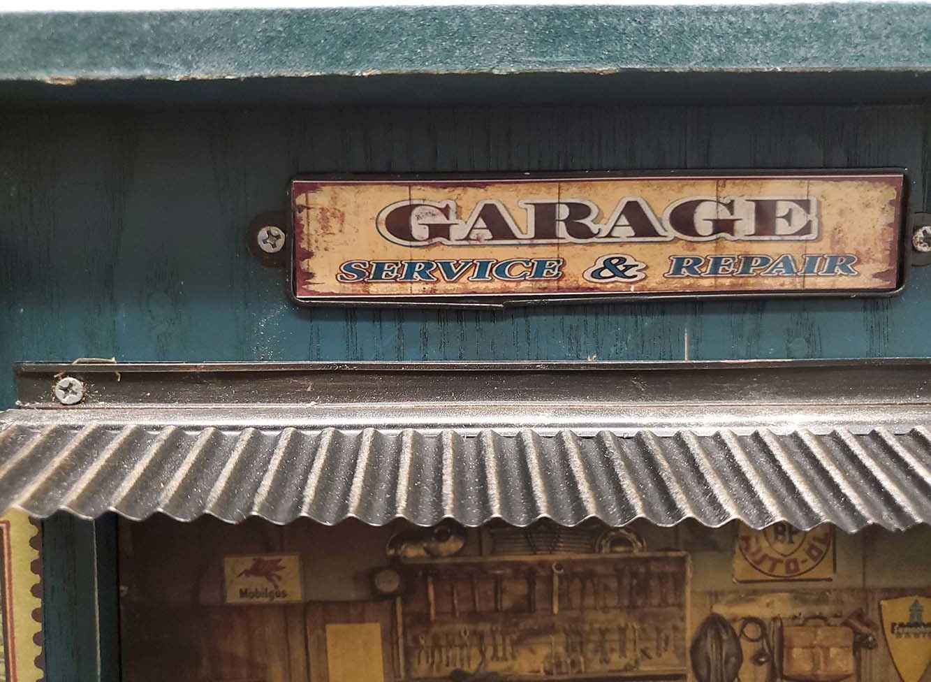 Vintage Harley Motorcycle Shadow Box on Wood Frame by Old Modern ...