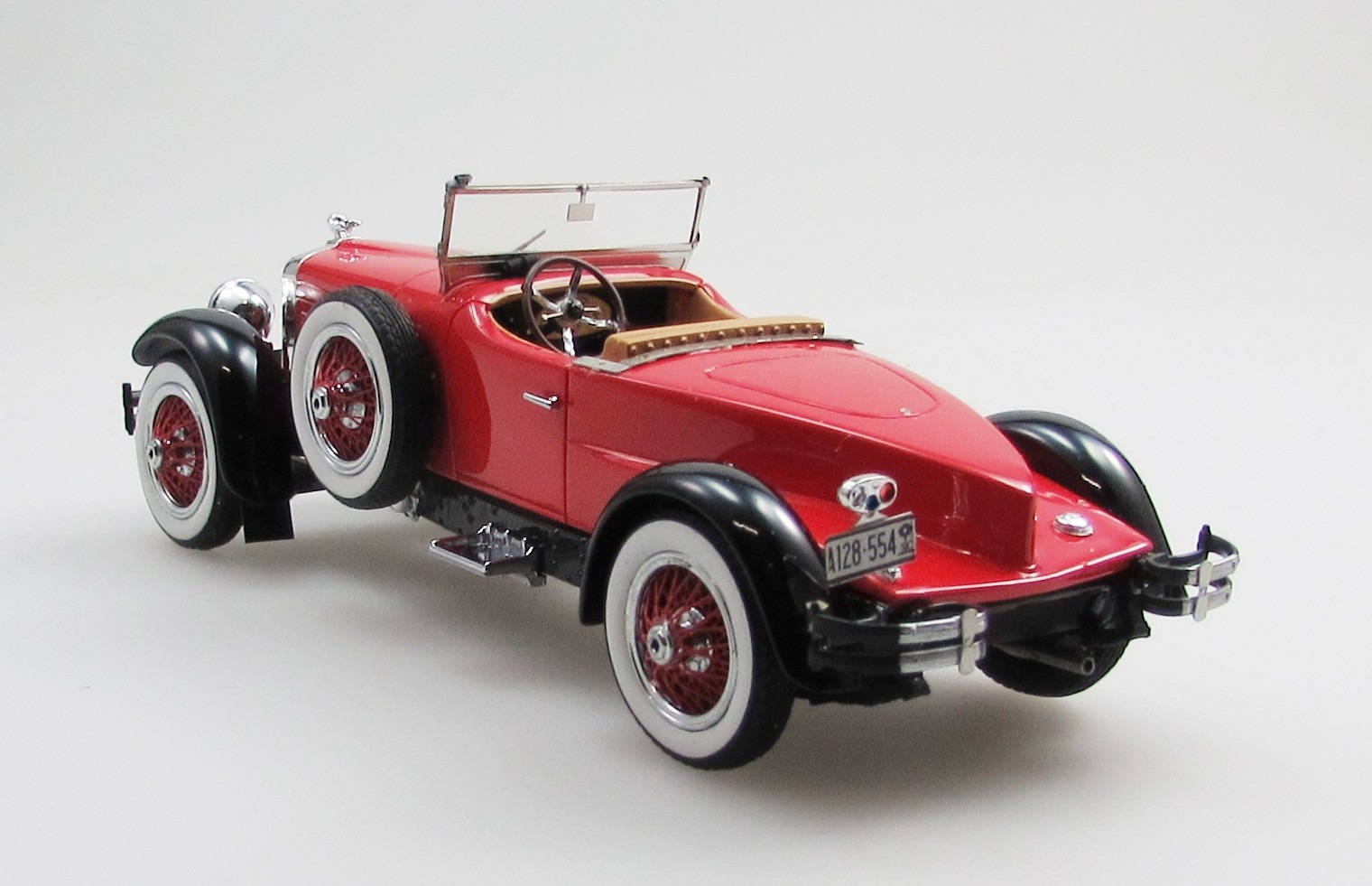 1928 Stutz Black Hawk Speedster Top Down Red/Black in 1:43 scale by ...