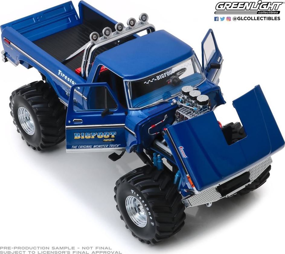 Bigfoot #1 The Original Monster Truck 48 Inch tires 1:18 Diecast w Bob ...