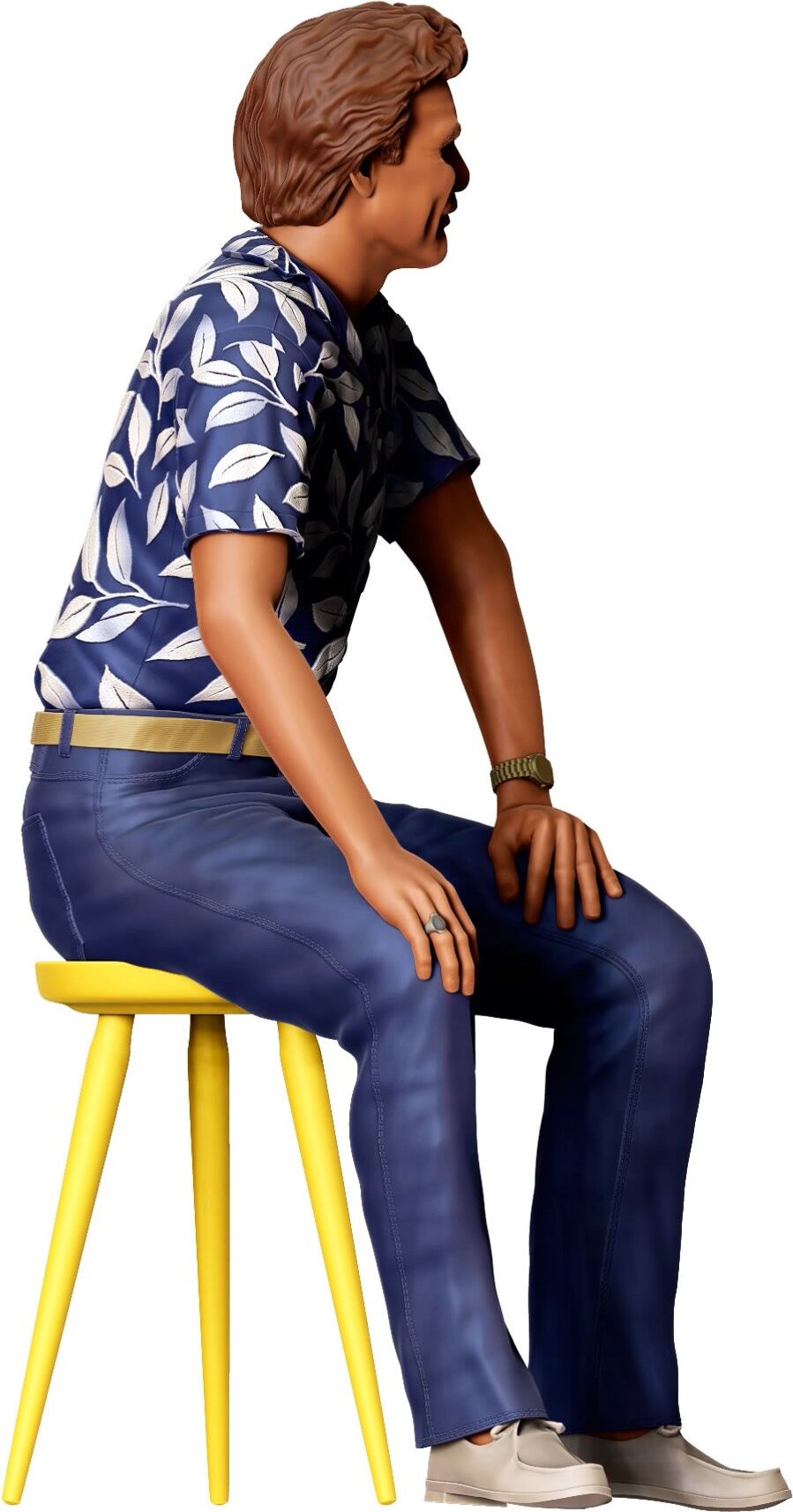 Figurine Thomas Magnum from Magnum PI in 1:18 scale by Alexandra & Gabriel