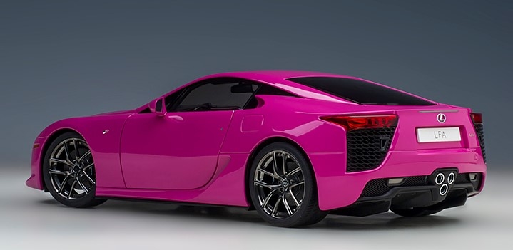 LEXUS LFA (PASSIONATE PINK) in 1:18 scale by AUTOart