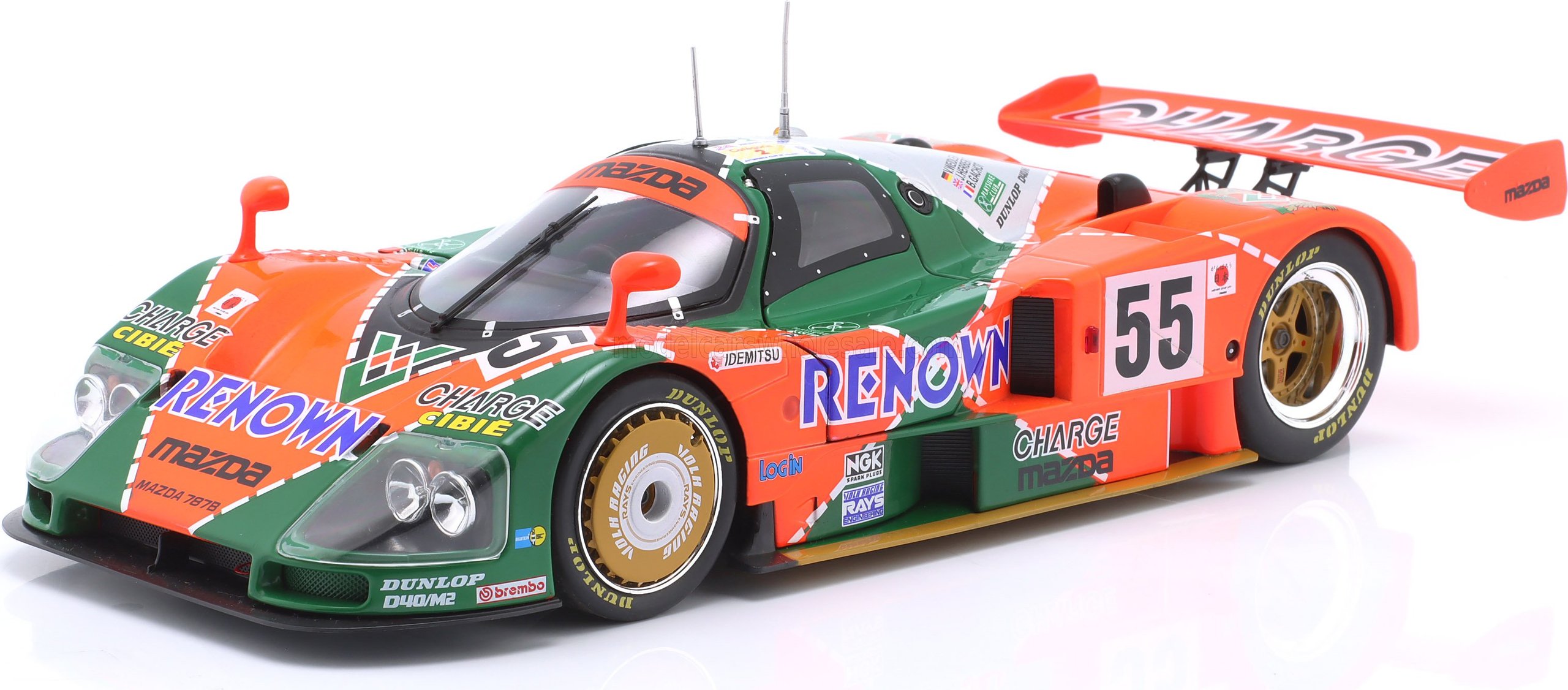 Mazda 787B 2.6L #55 Winner 1991 24h Le Mans in 1:18 scale with ...