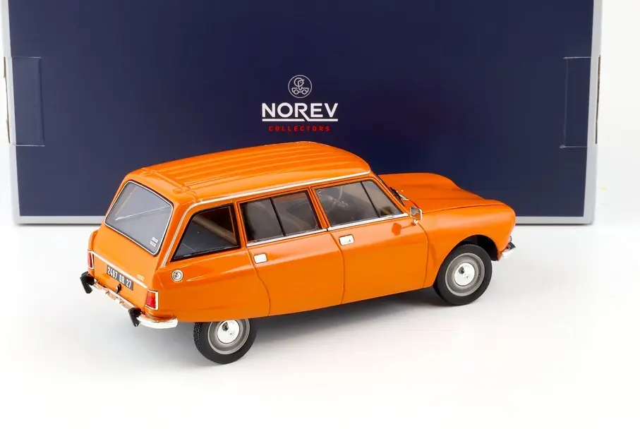 1975 Citroen Ami 8 Break Tenere Orange in 1:18 scale by Norev