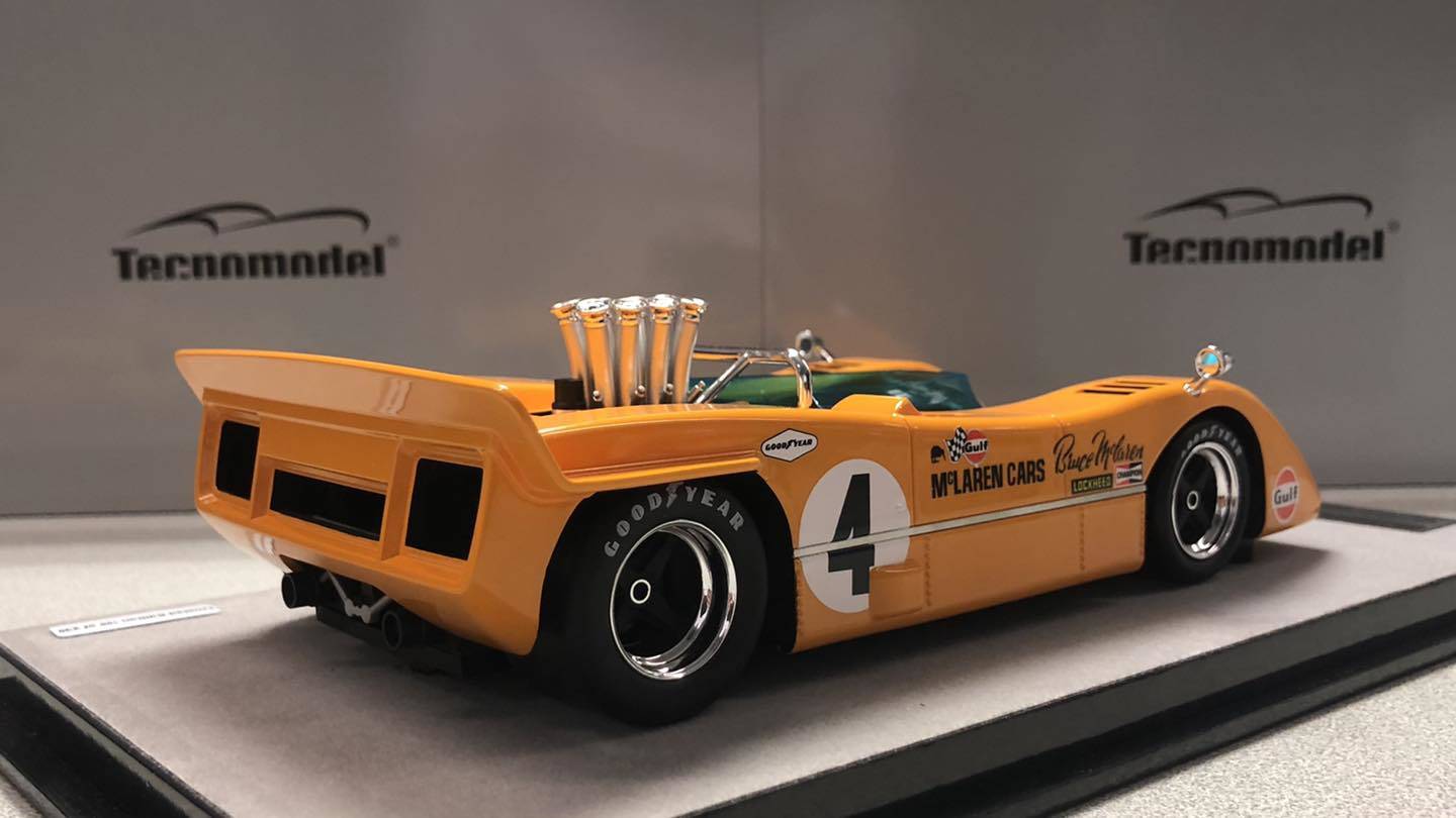 McLaren M8A Can-Am Riverside 1968 Winner #4 Bruce McLaren in 1:18 scale by Tecnomodel by Tecnomodel