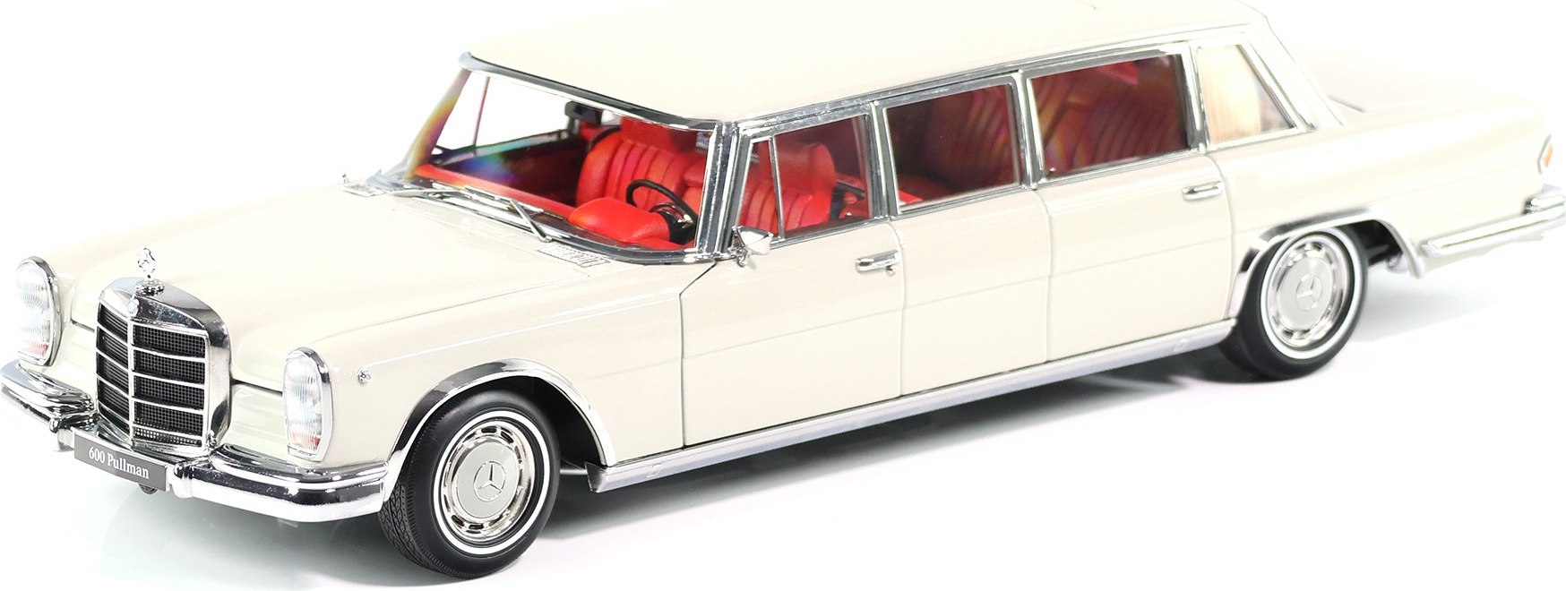 Mercedes-Benz 600 Pullman White in 1:18 scale by Fine Scale Models