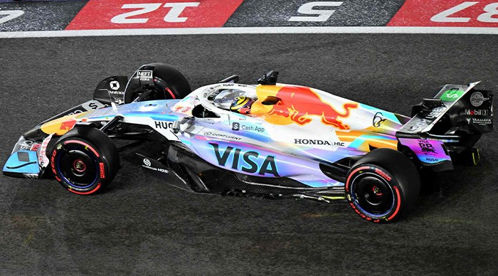 Visa CassApp F1 Team VCARB 02 No.6 6th Las Vegas GP 2025 Isack Hadjar ...