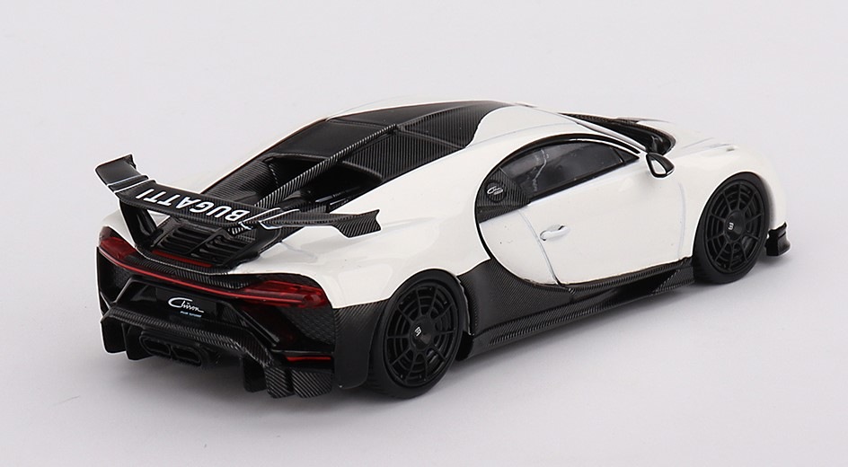 Bugatti Chiron Pur Sport White in 1:43 scale by True Scale Miniatures