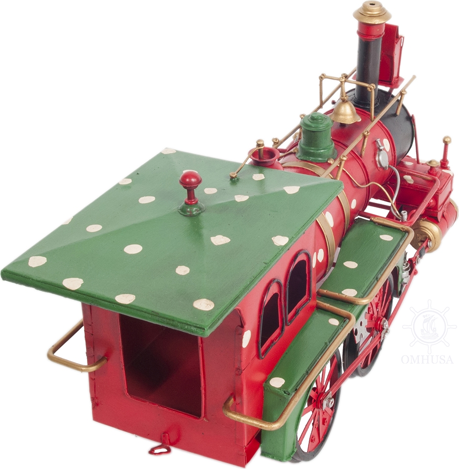 Christmas Train Model Handmade Tin Metal Handmade by Old Modern ...