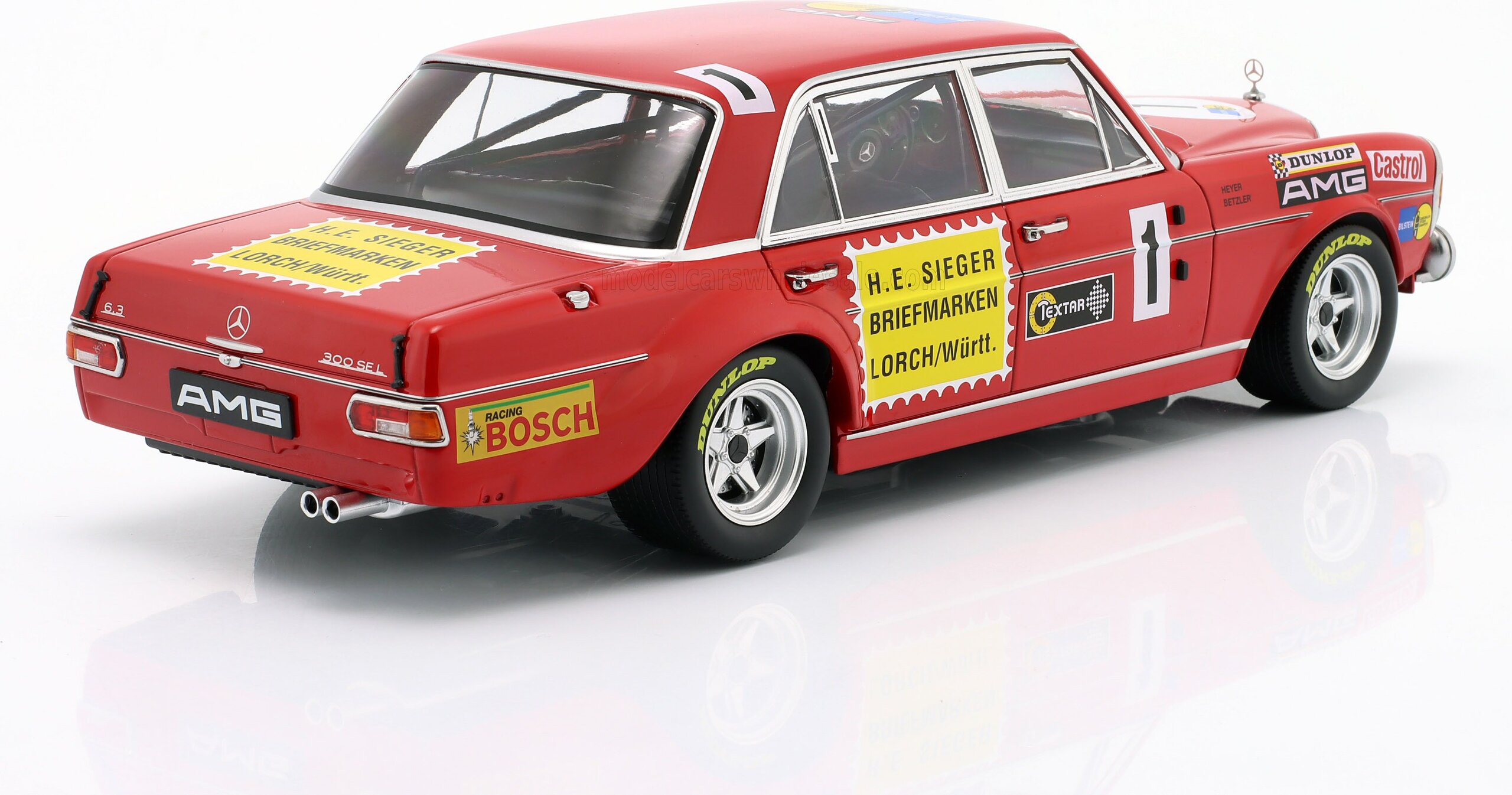 Mercedes Benz 300 SEL 6.8 #1 24h Nürburgring 1972 in 1:18 scale by WERK 83