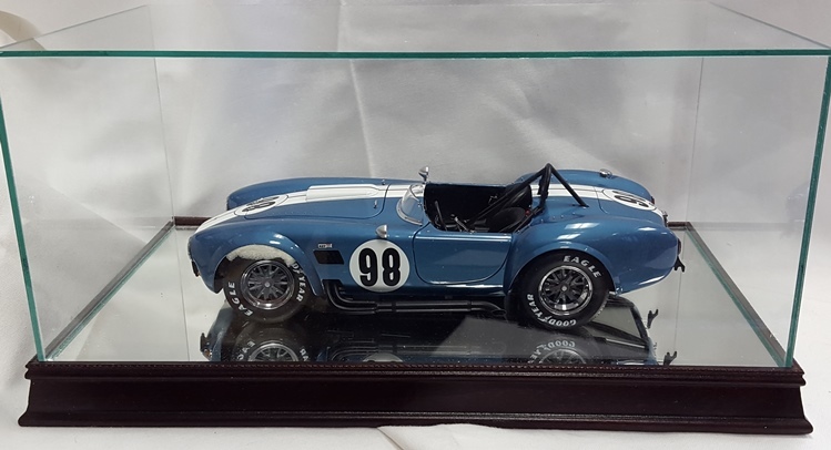 The 1:12 Scale Glass and Wood Display Case for Scale Model Cars by Mint ...