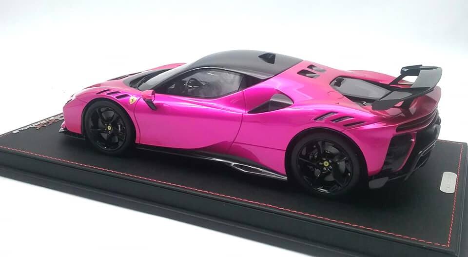 Ferrari SF90 XX Flash Pink Rare Limited Edition of 20pcs in 1:18 scale ...
