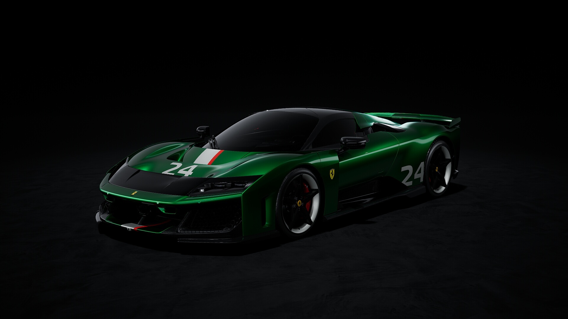 Ferrari F80 Green Jewel with #24 Livery in 1:18 scale by MR Collection