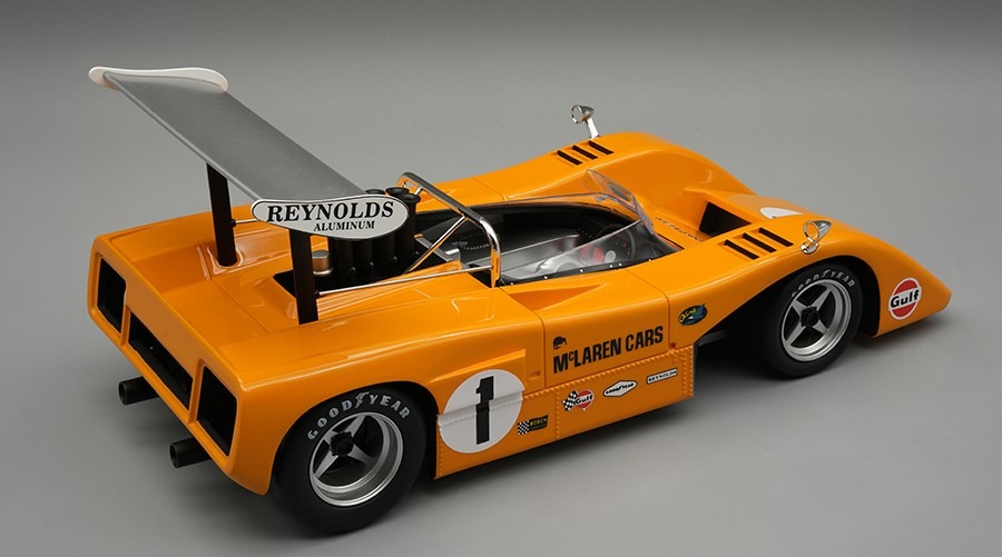 McLaren M8B 1969 Can-Am Dan Gurney #1 in 1:18 scale by Tecnomodel