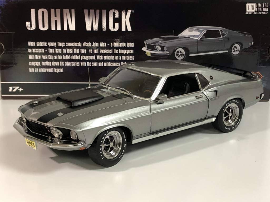 1969 FORD MUSTANG BOSS 429 John Wick in 1:18 Scale by Highway 61