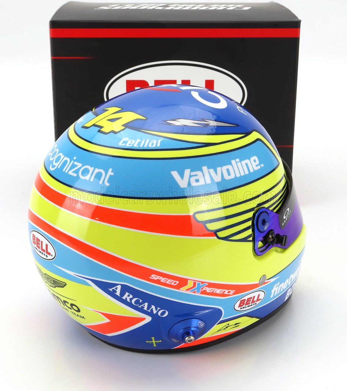 2024 Fernando Alonso Team Aston Martin #14 Replica Helmet in 1/2 scale ...