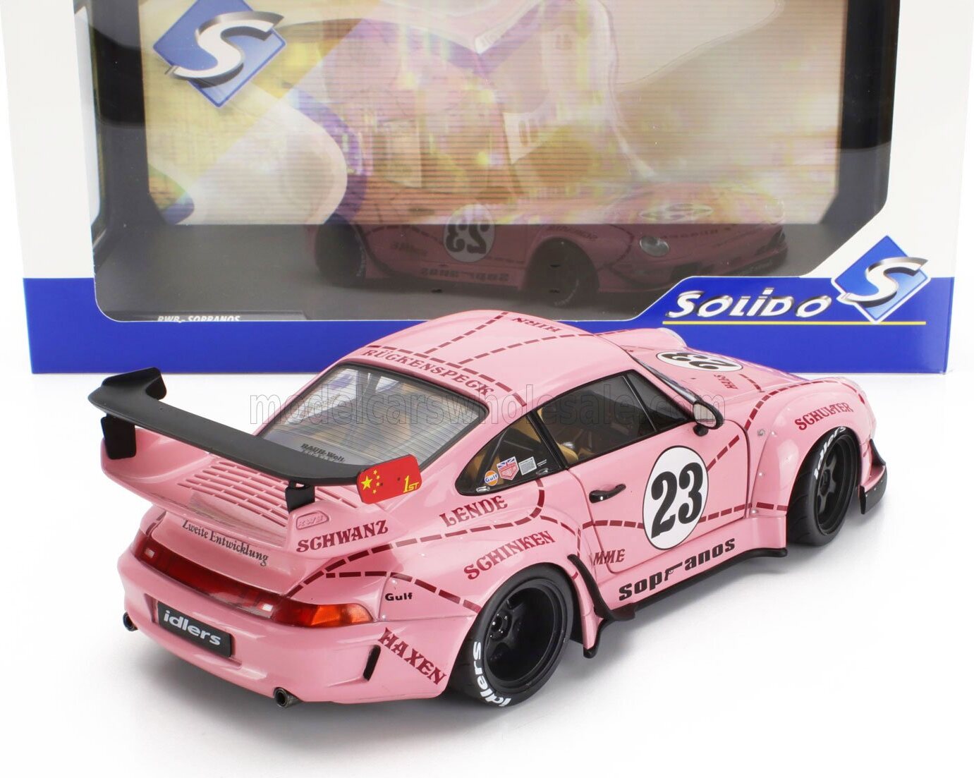 2020 Porsche RWB Bodykit Pink Pig in 1:18 scale by Solido