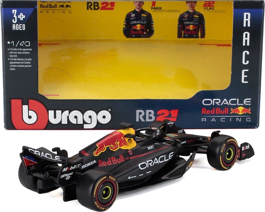 Red Bull Racing RB21 2025 Season #1 Max Verstappen in 1:43 scale by Bburago