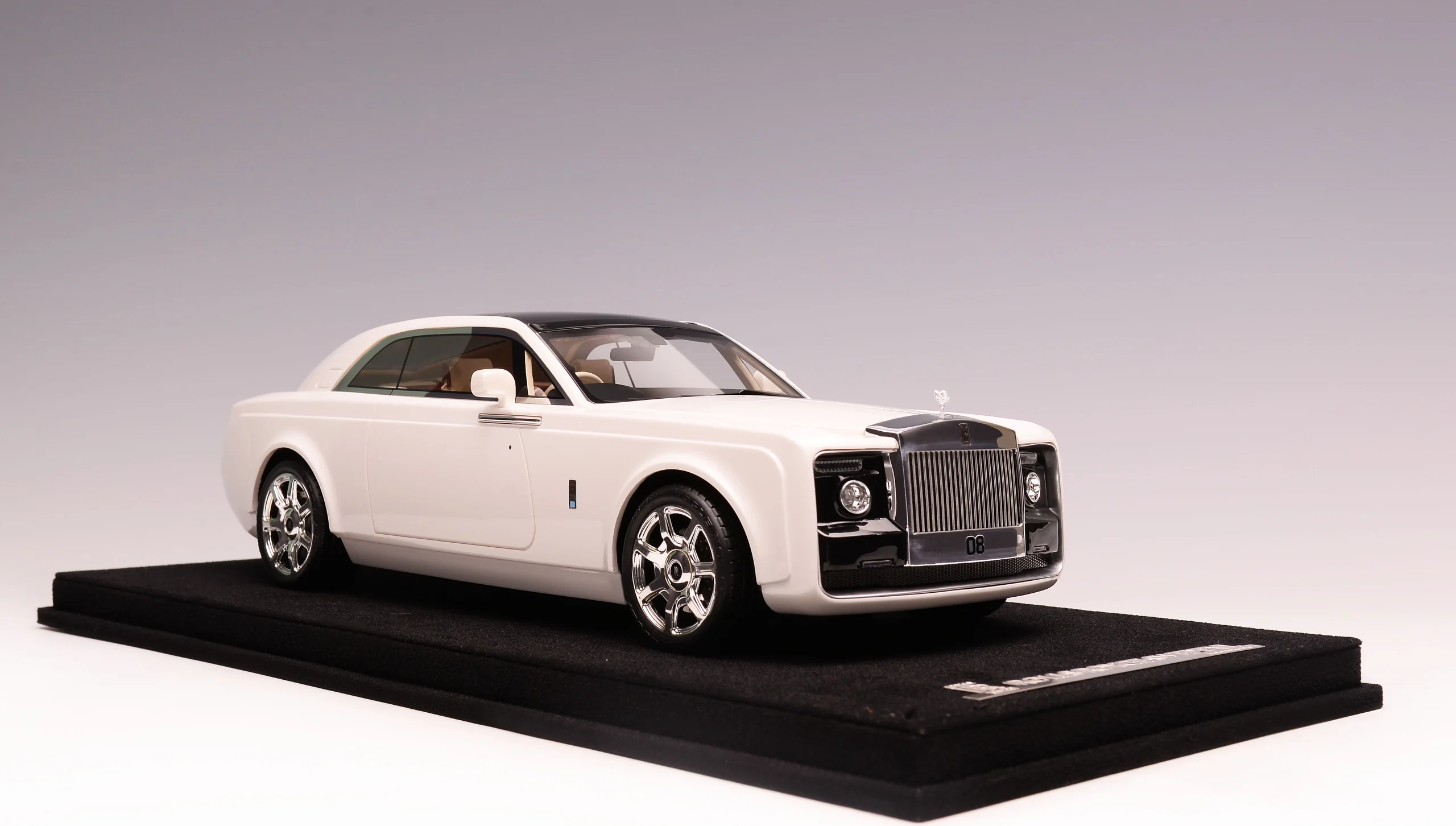 Rolls Royce Sweptail White in 1:18 scale by AB Models