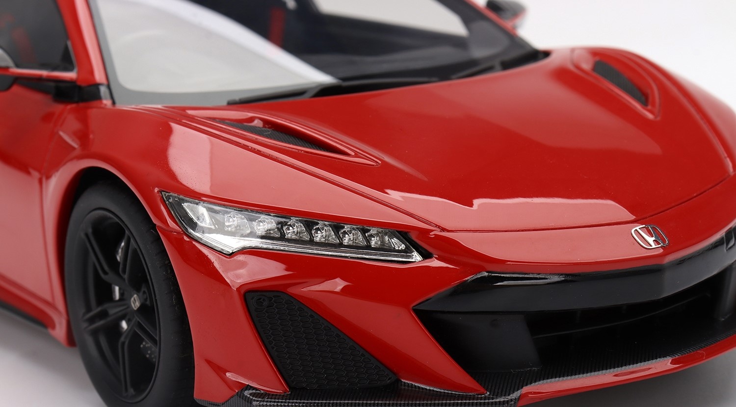 2022 Acura NSX Type S Right Hand Drive in Curva Red 1:18 scale by Topspeed