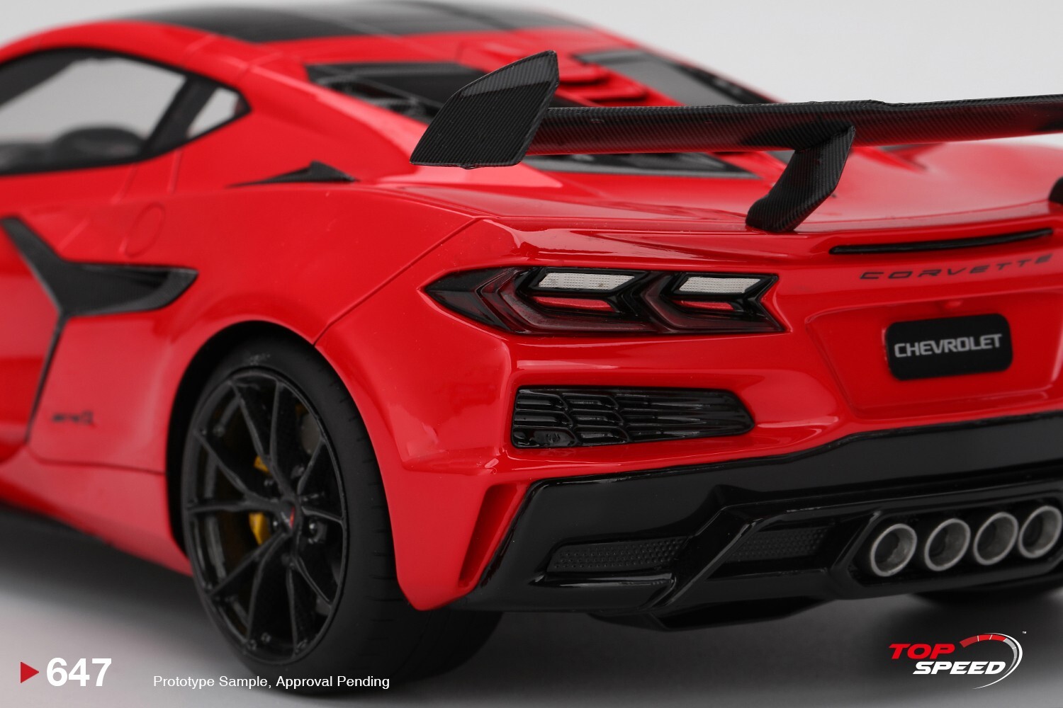 2026 Chevrolet Corvette C8 ZR1 Torch Red in 1:18 scale by Topspeed