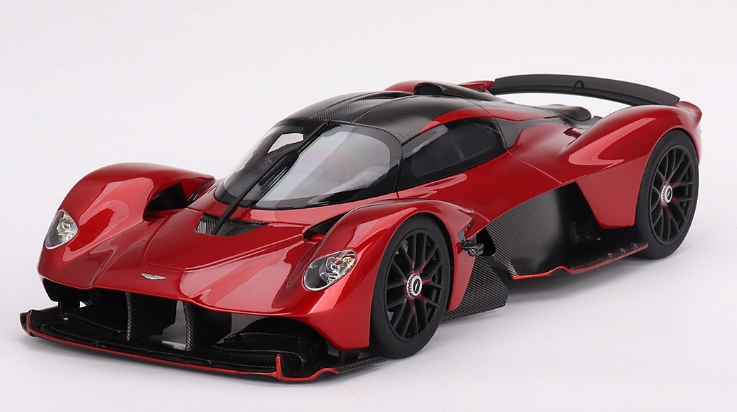 Aston Martin Valkyrie Hyper Red in 1:18 scale by Topspeed