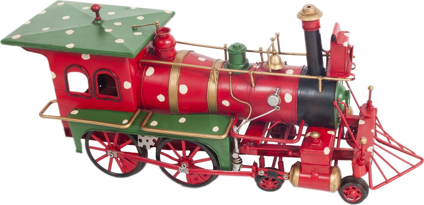 Christmas Train Model Handmade Tin Metal Handmade by Old Modern ...