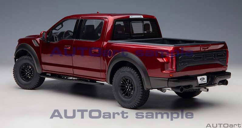 2019 Ford F-150 Raptor Supercrew Ruby Red in 1:18 scale by AUTOart