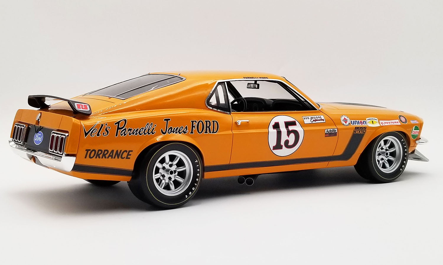 #15 1970 Ford Trans Am Mustang 1970 Trans Am Champion Parnelli Jones in 1:12 scale by Real Art ...
