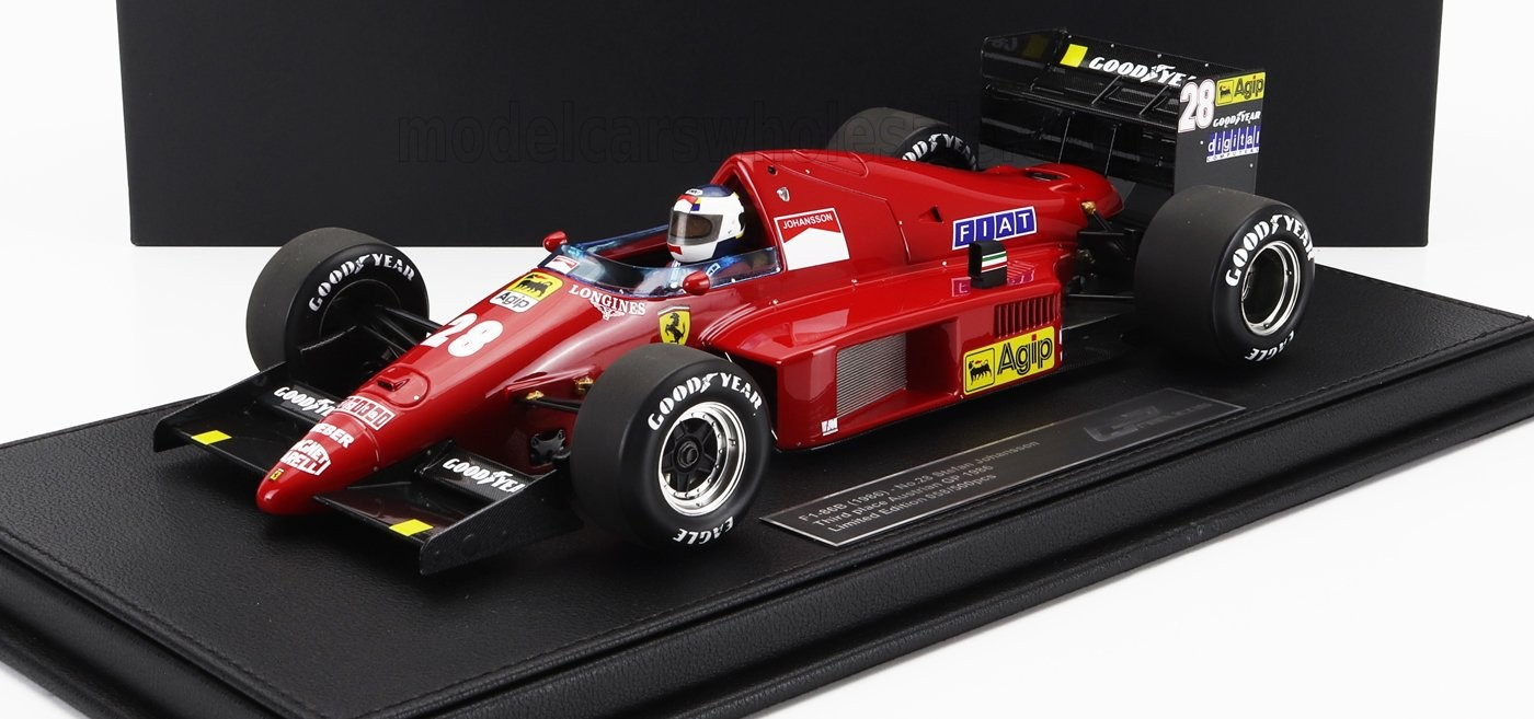 Ferrari F1/86 #28 3rd 1986 Austrian GP S. Johansson in 1:18 scale w ...