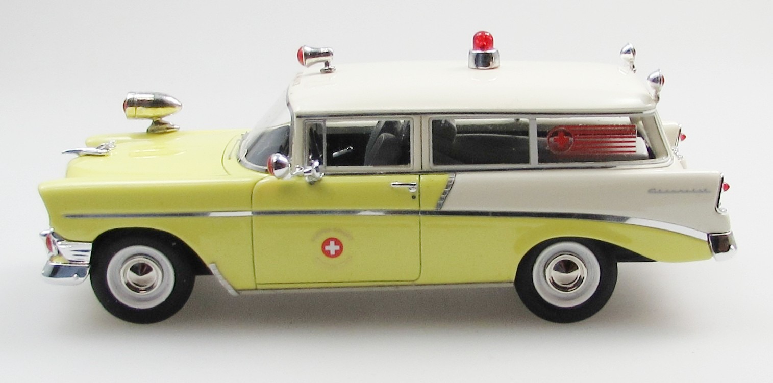 1956 Chevrolet 210 Handyman 2-door wagon Ambulance yellow/white in 1:43 ...
