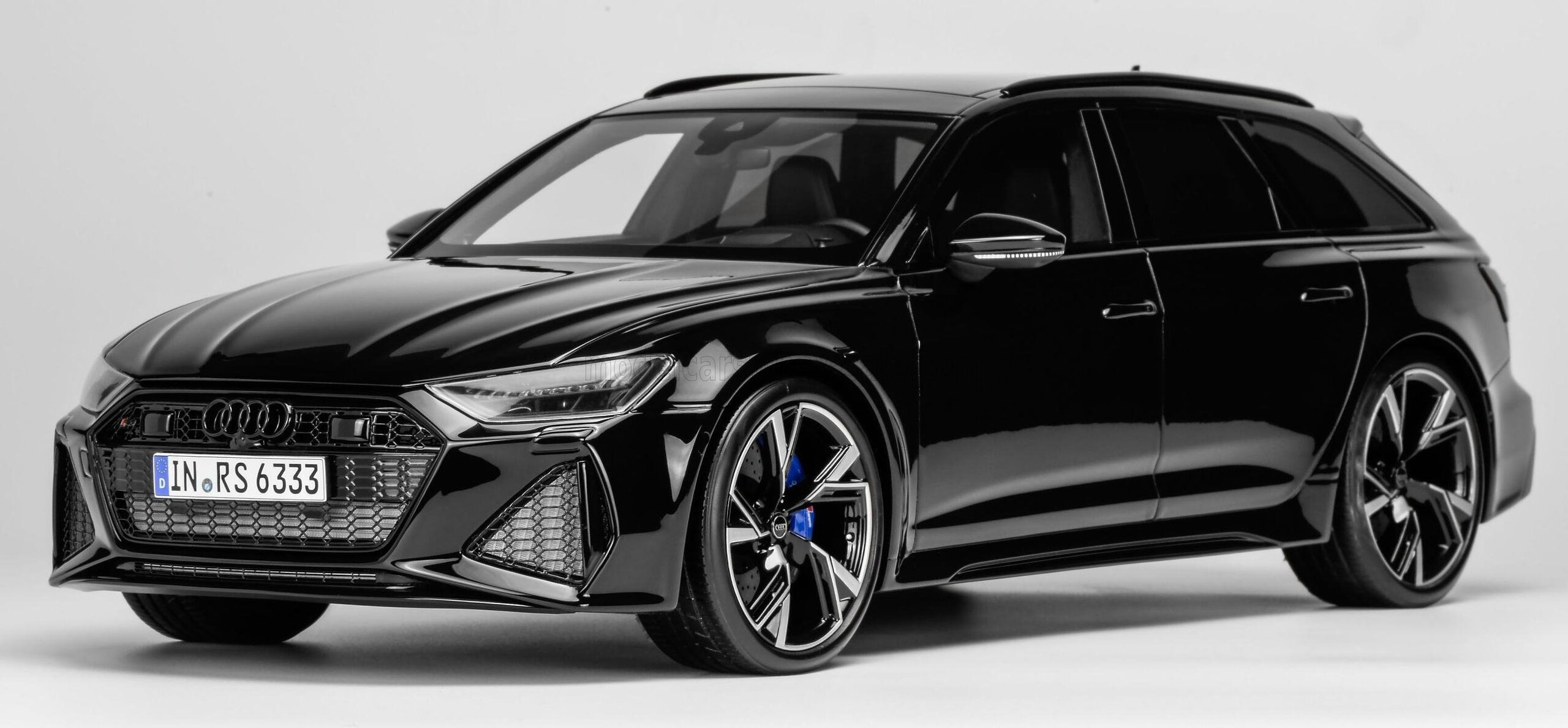 2021 Audi A6 RS6 Avant SW Station Wagon Black Metallic in 1:12 scale by ...
