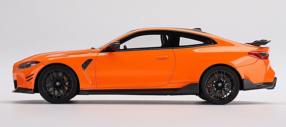 BMW M4 M-Performance (G82) Fire Orange in 1:18 scale by Topspeed