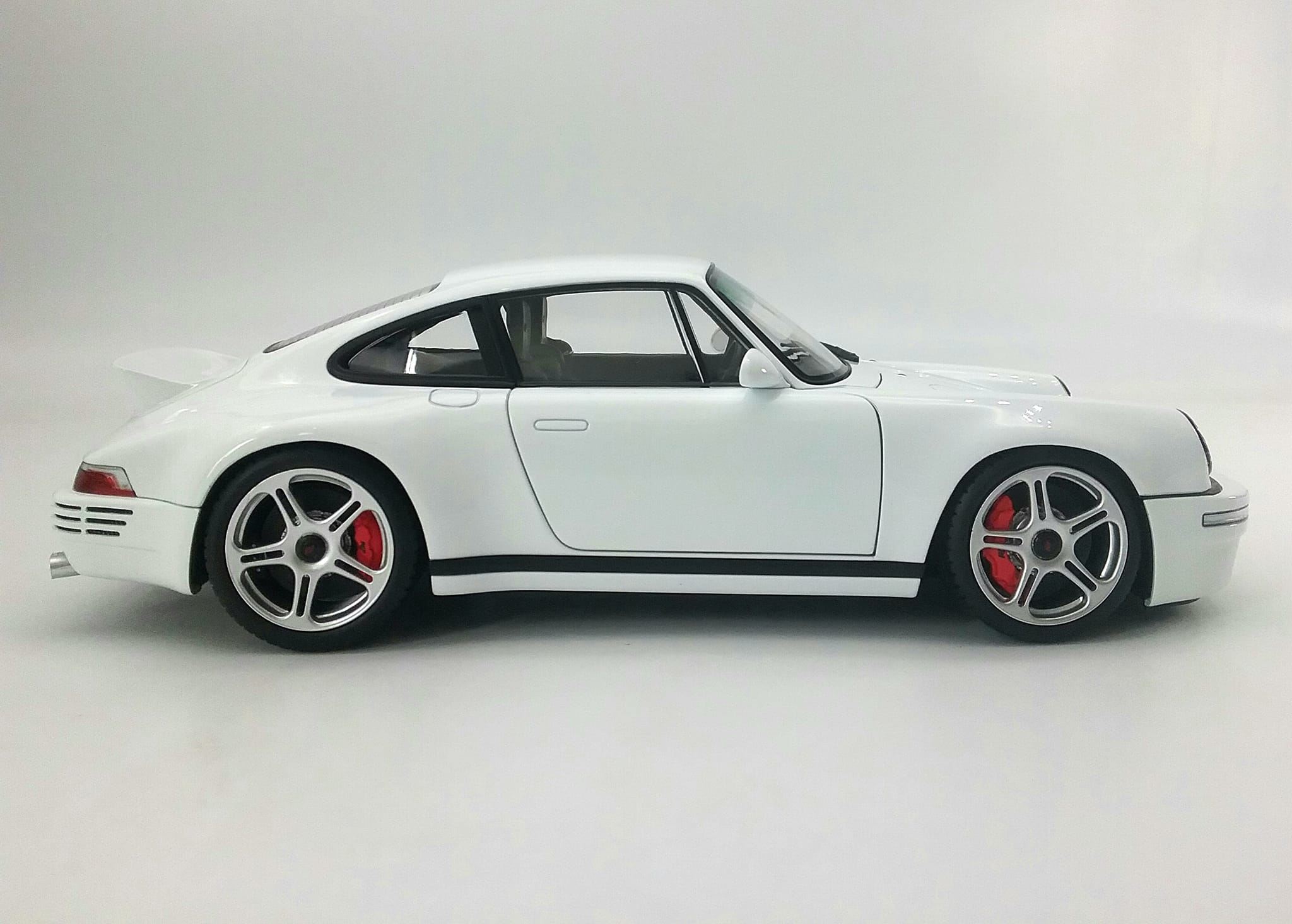 2018 Porsche 911 964 RUF SCR Coupe White in 1:18 scale by Almost Real