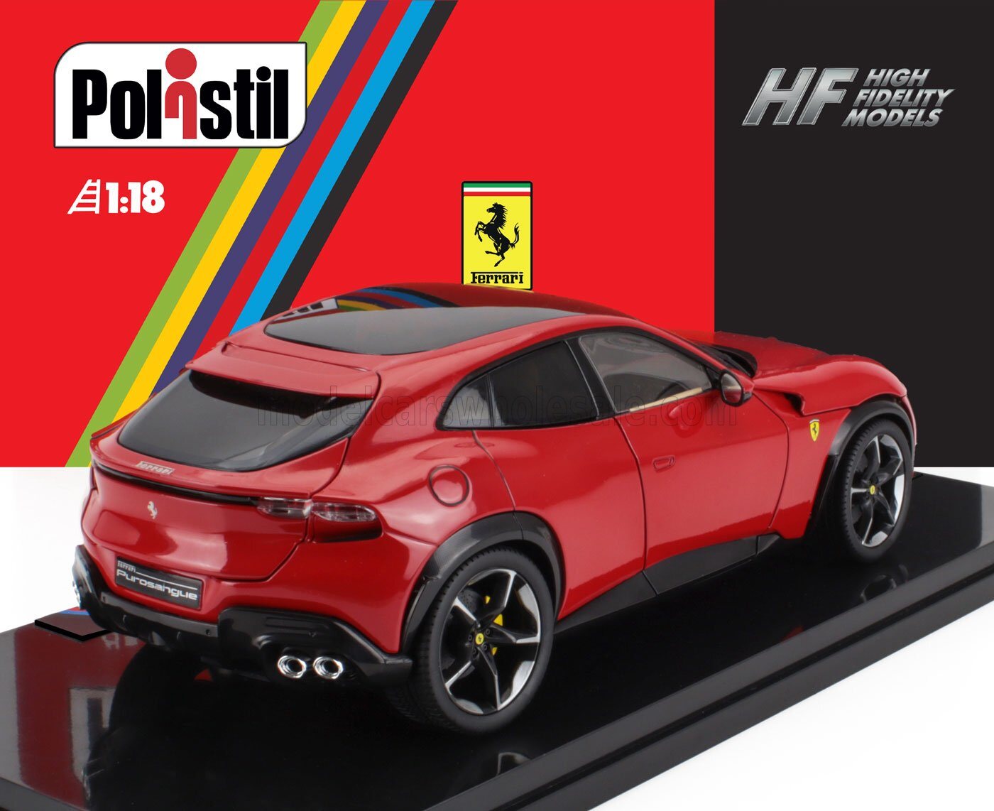 2022 Ferrari Purosangue Rosso Corsa 322/Cream Interior in 1:18 scale w ...