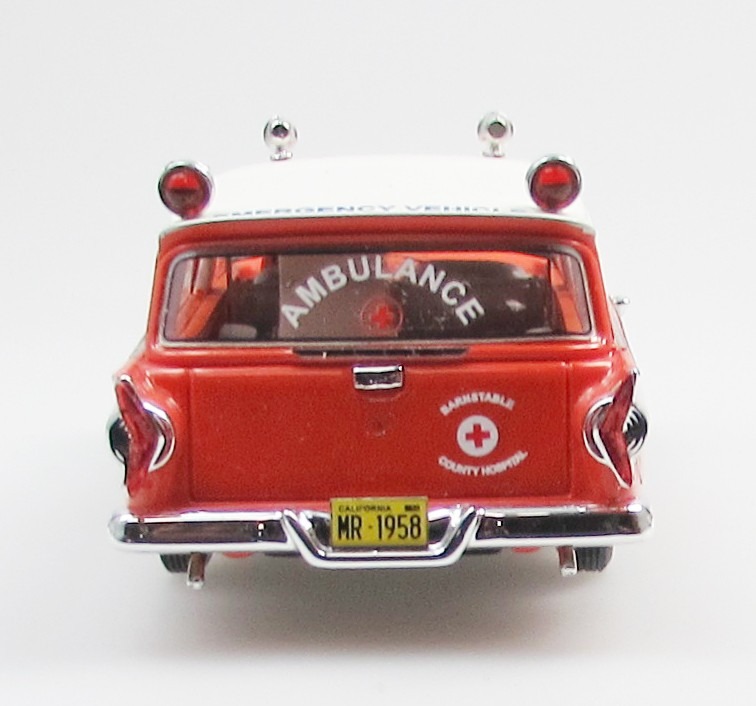 1958 Edsel Roundup 2-door station wagon Ambulance red / white in 1:43 ...