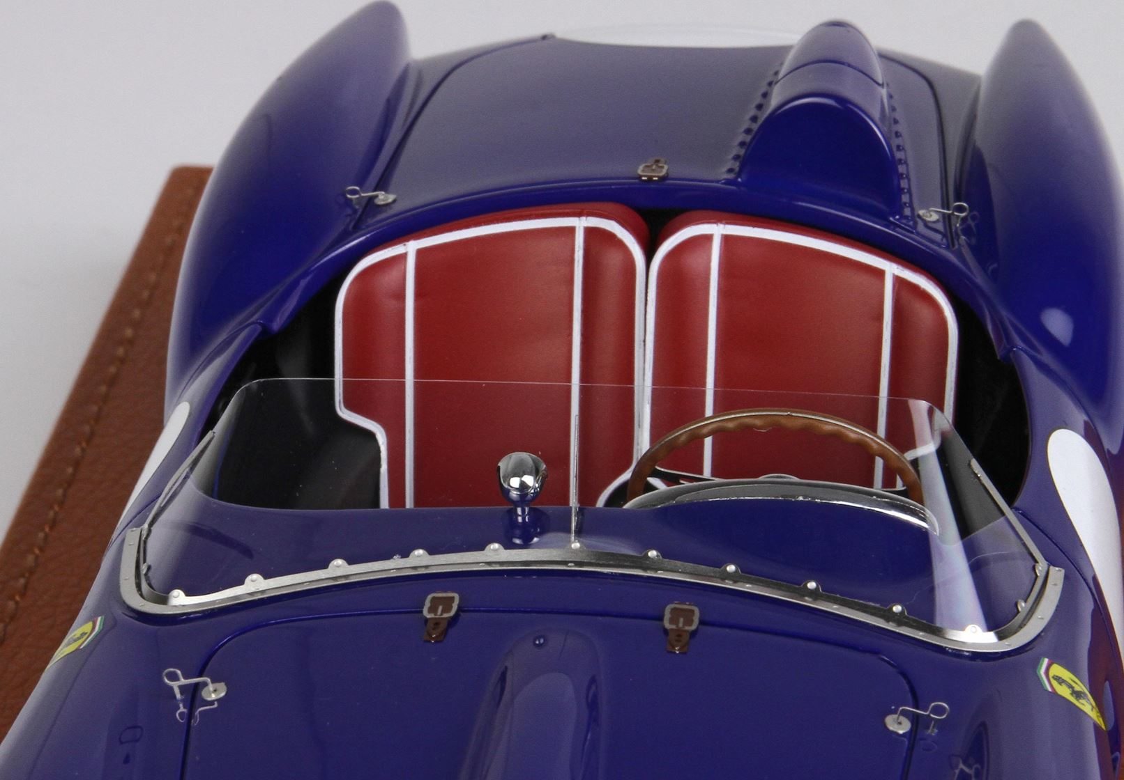 1957 Ferrari 250 Testarossa blue with Display Case in 1:18 scale by BBR